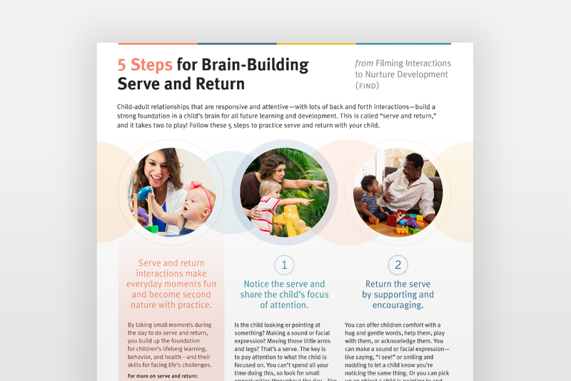 5 Steps for Brain-Building Serve and Return - Center on the Developing ...